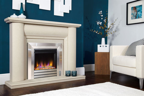 Electriflame VR Acero Chrome & Satin Silver Electric Fire - Morecambe ...