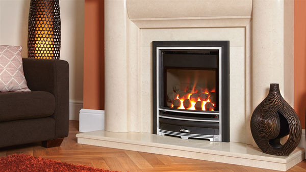 Saranda HE Thermostatic Remote Control Gas Fire - Conventional Flue ...